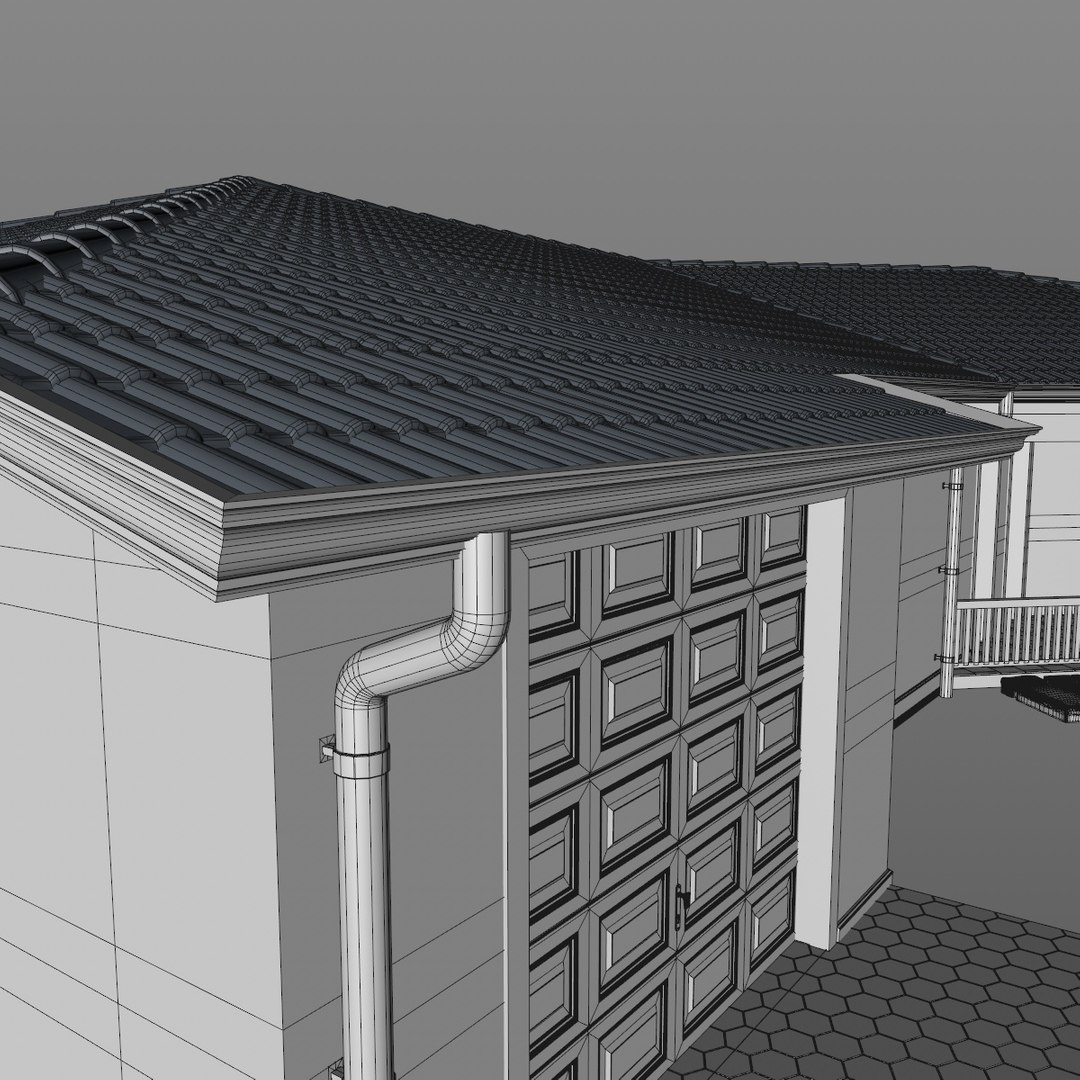 Realistic House Architecture 3D Model - TurboSquid 1200357