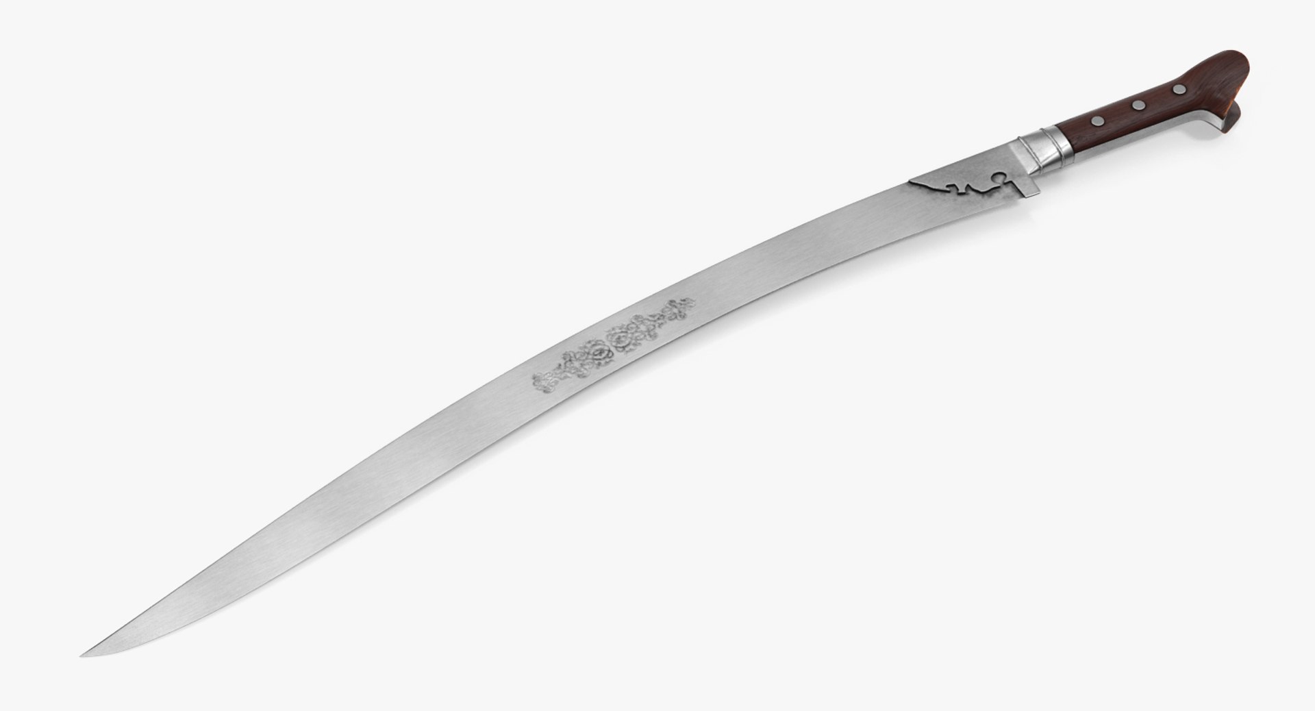 Ottoman Turkish Yataghan Sword 3d Max