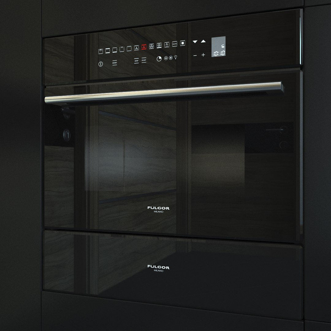 3d Model Fulgor Milano Compact Oven