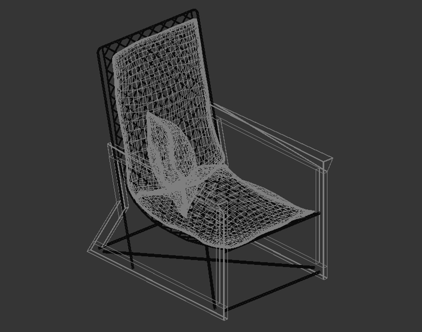 3D Easy Chair Model - TurboSquid 1414327