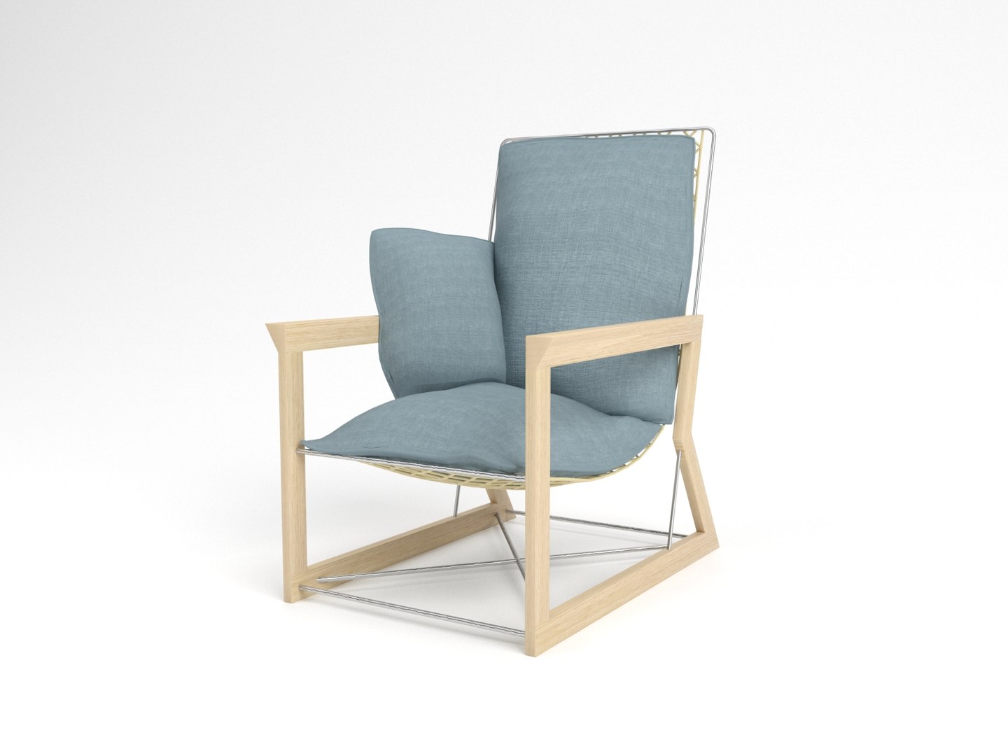 3D Easy Chair Model - TurboSquid 1414327