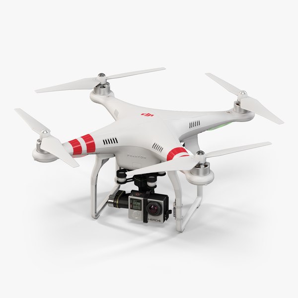 3d dji phantom 2 quadcopter