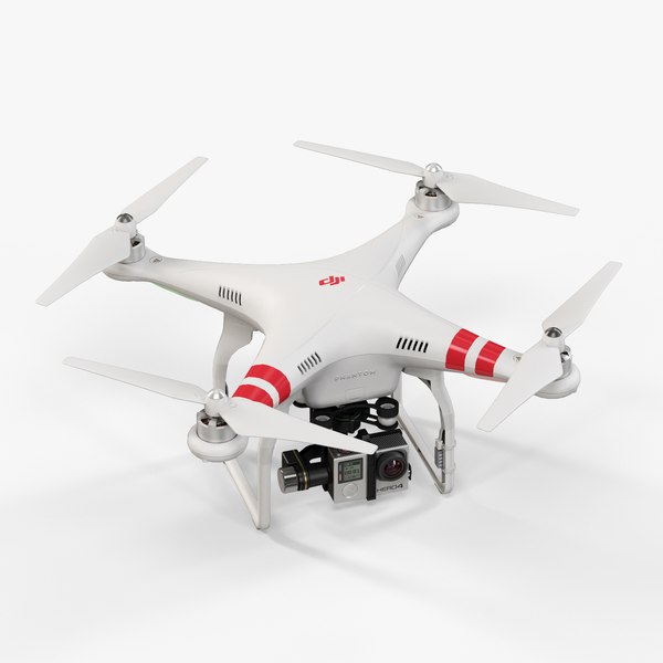 3d dji phantom 2 quadcopter
