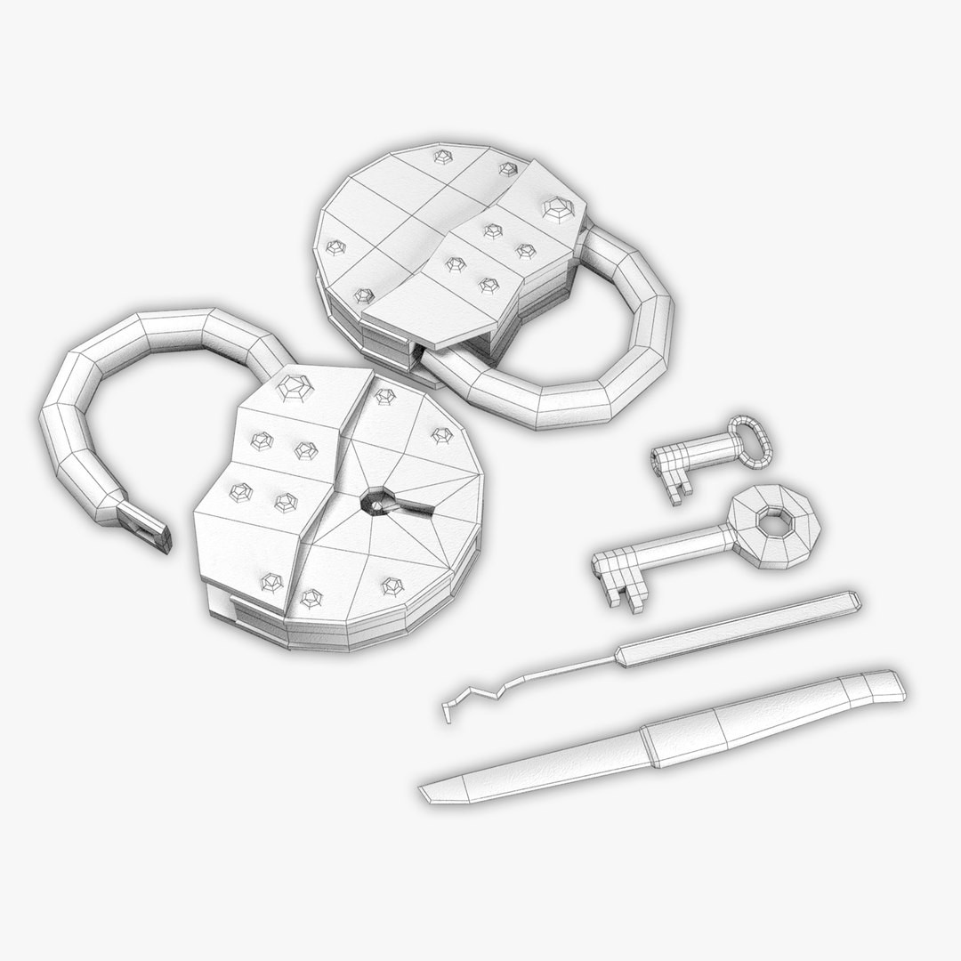 Keys Lock 3D Model - TurboSquid 1503290
