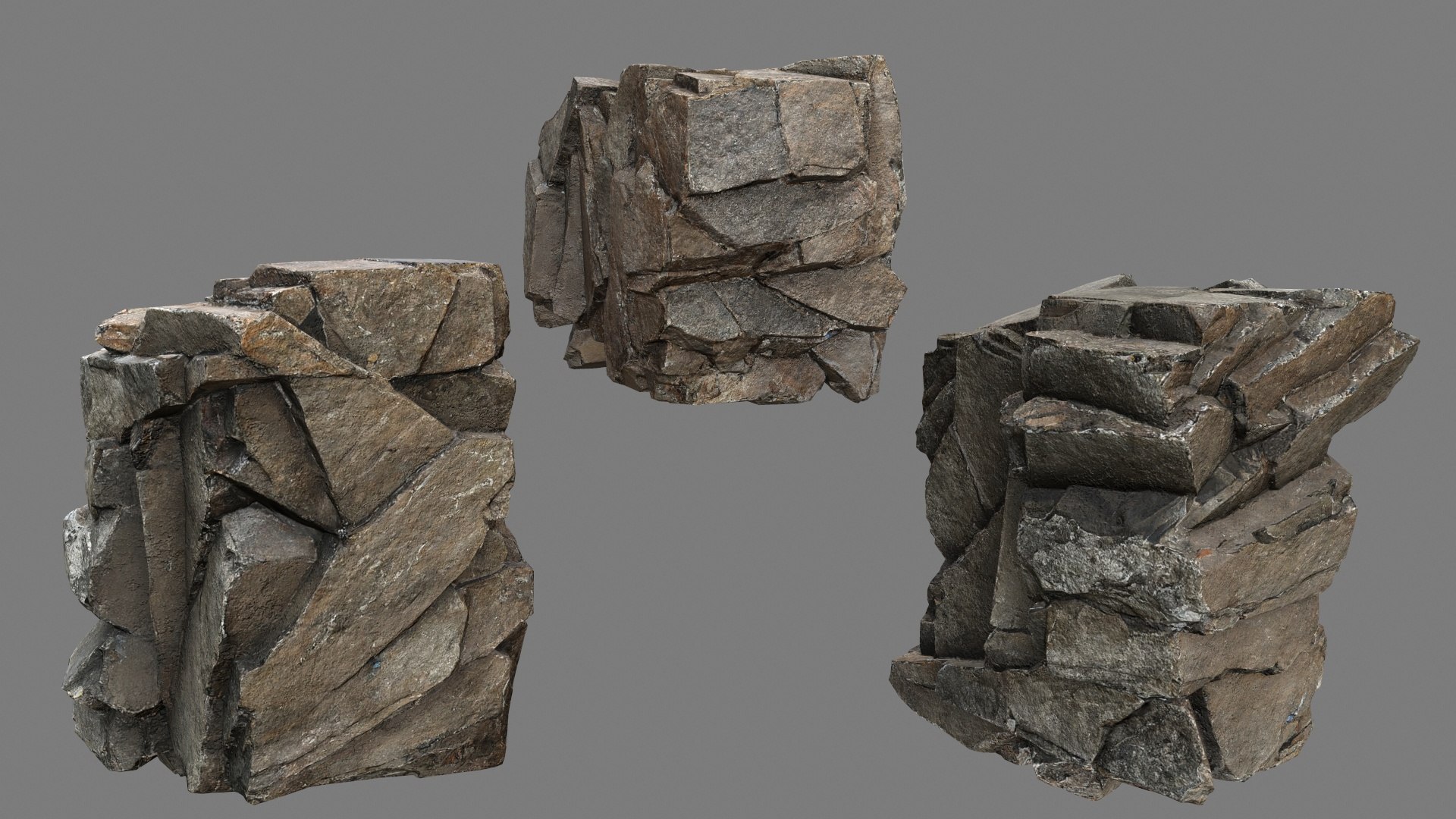 Cliff Rocks 3D - TurboSquid 2186121