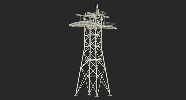 Modello 3D Gondola Lift Tower - TurboSquid 1306796