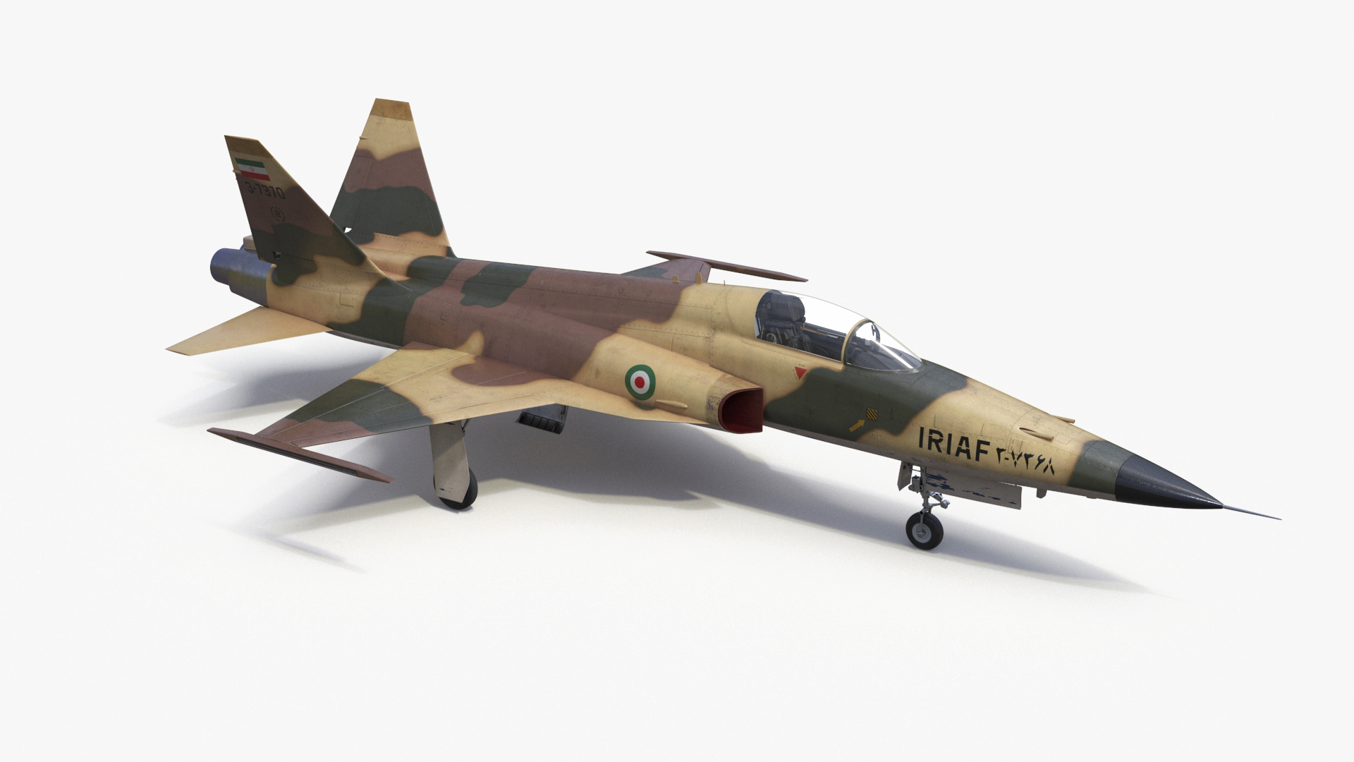 Iranian Aircraft HESA Saeqeh Without Arm Rigged 3D - TurboSquid 2314247