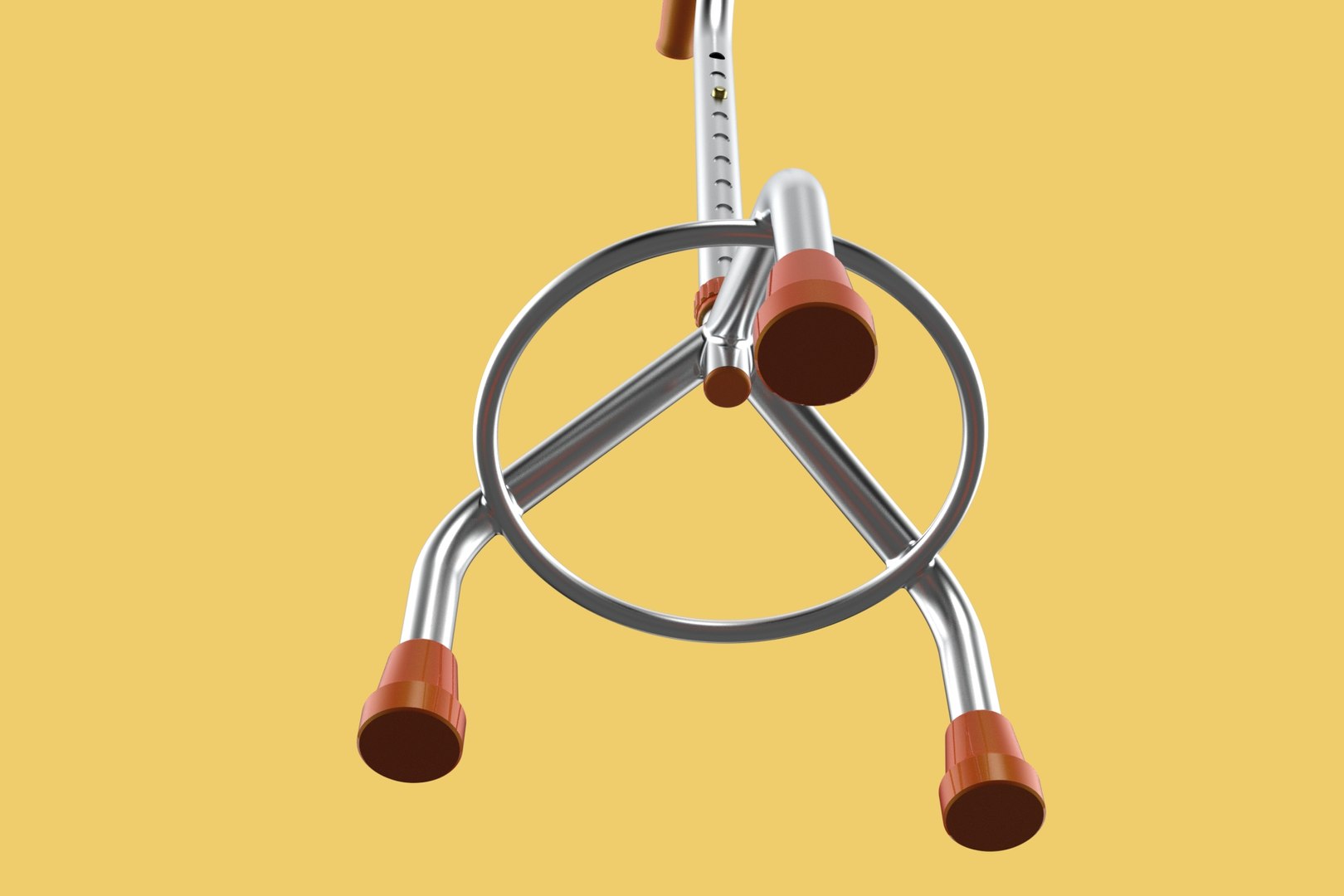 3D STANDARD WALKING CANE AID ELDERLY TRIPOD STICK POLE GAIT 3 LEG ...