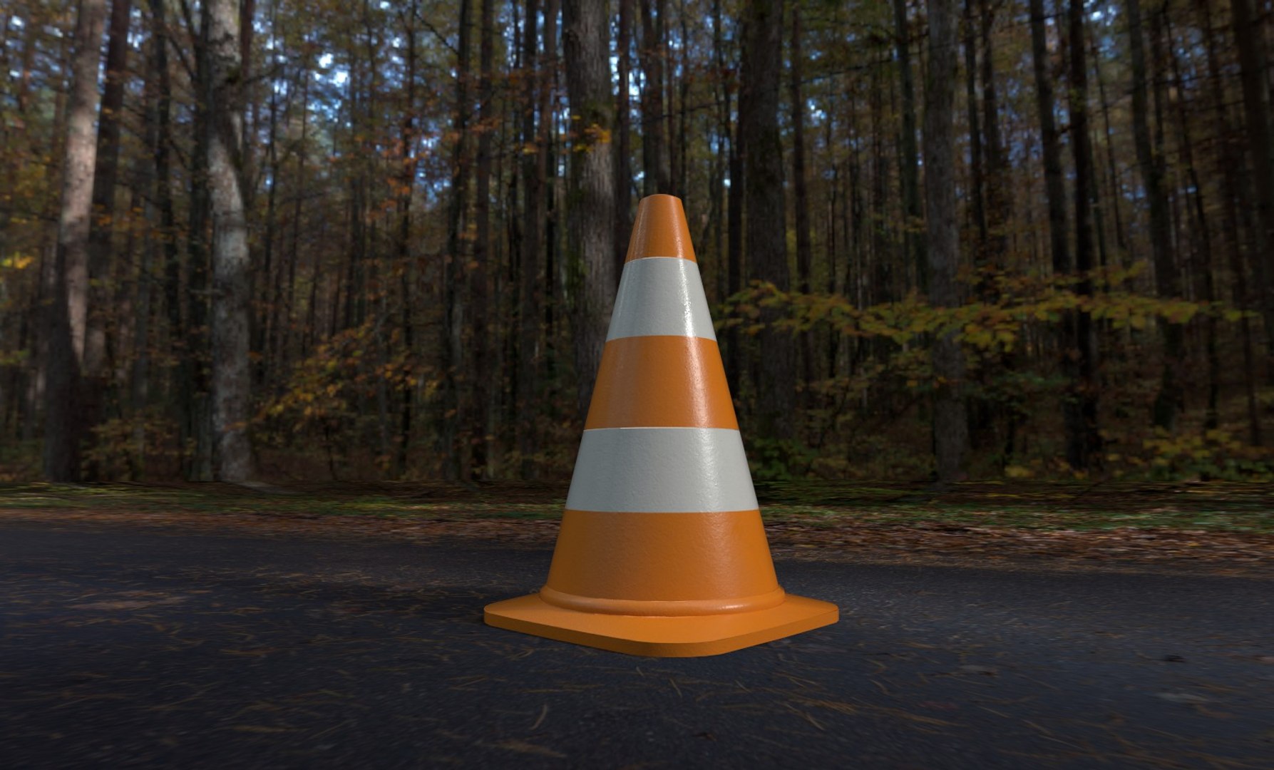 Traffic Coner - PBR Game Ready Model Low-poly 3D Model 3D Model ...