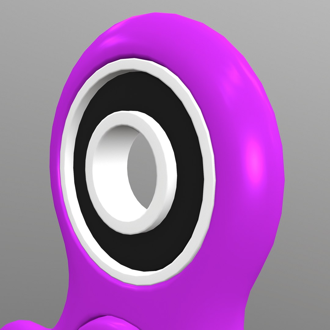 3D Model Purple Fidget Spinner - TurboSquid 1879457