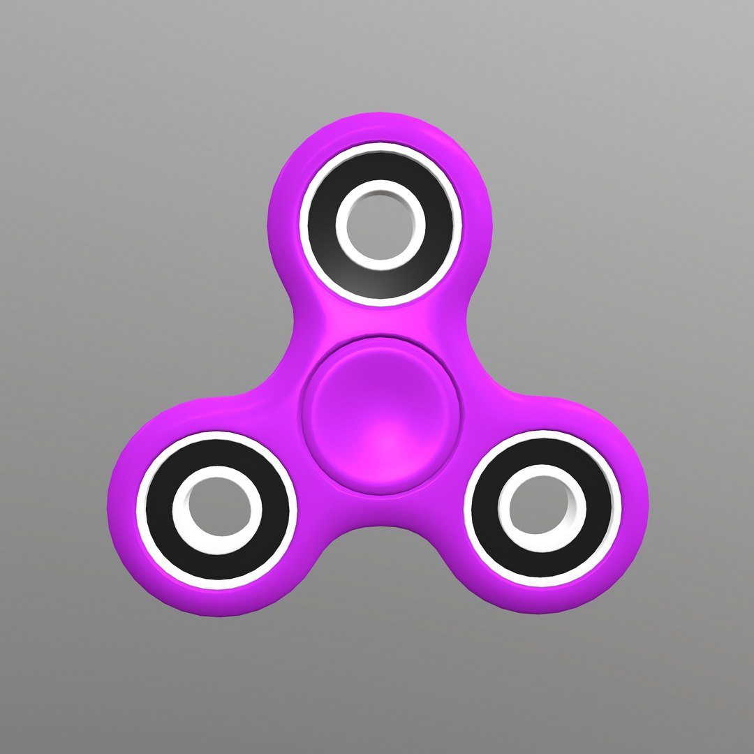 3D Model Purple Fidget Spinner - TurboSquid 1879457