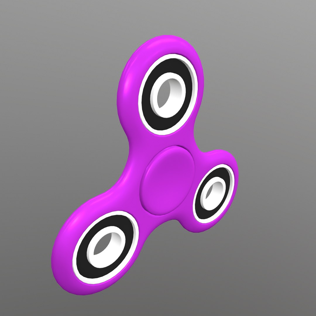 3D Model Purple Fidget Spinner - TurboSquid 1879457