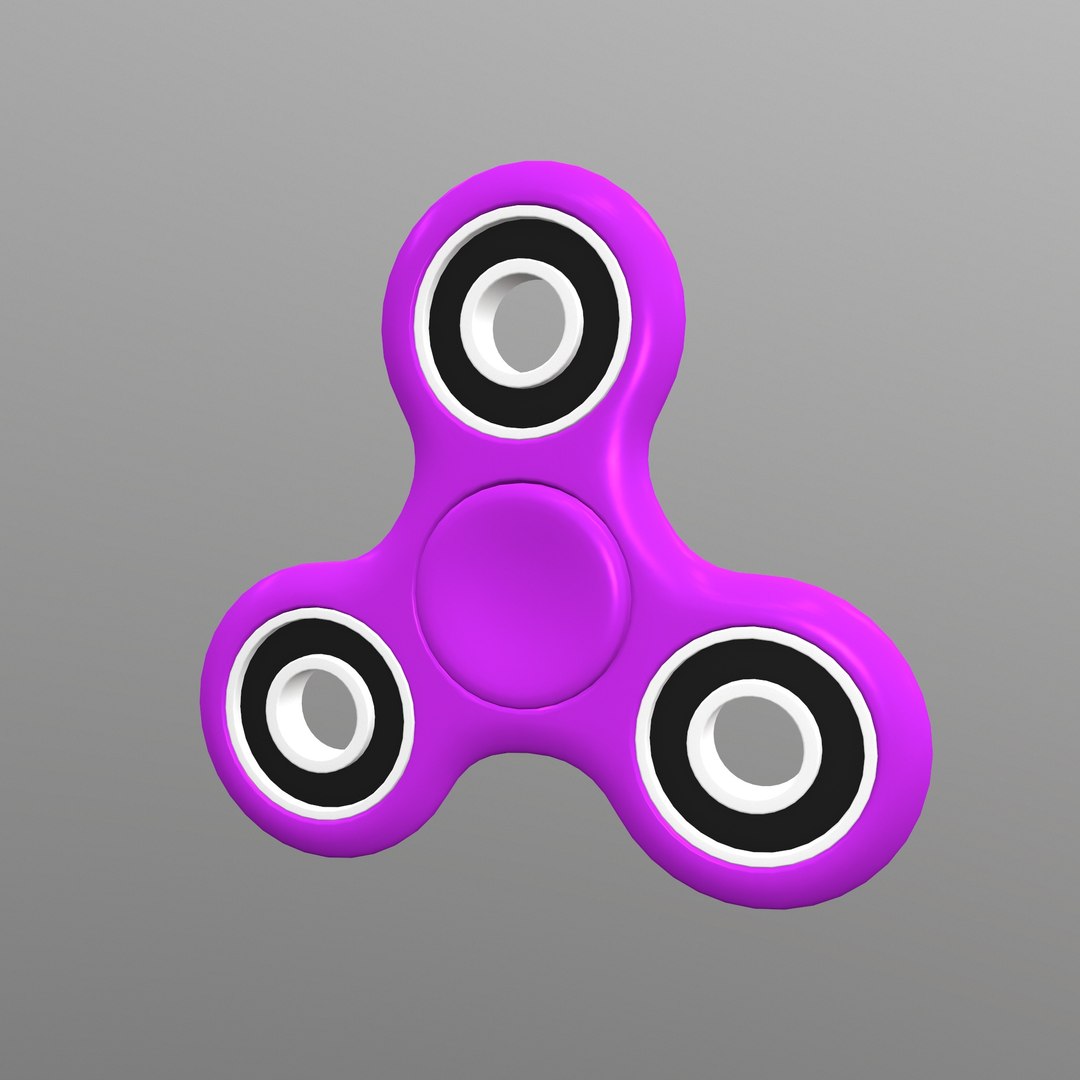 3D Model Purple Fidget Spinner - TurboSquid 1879457