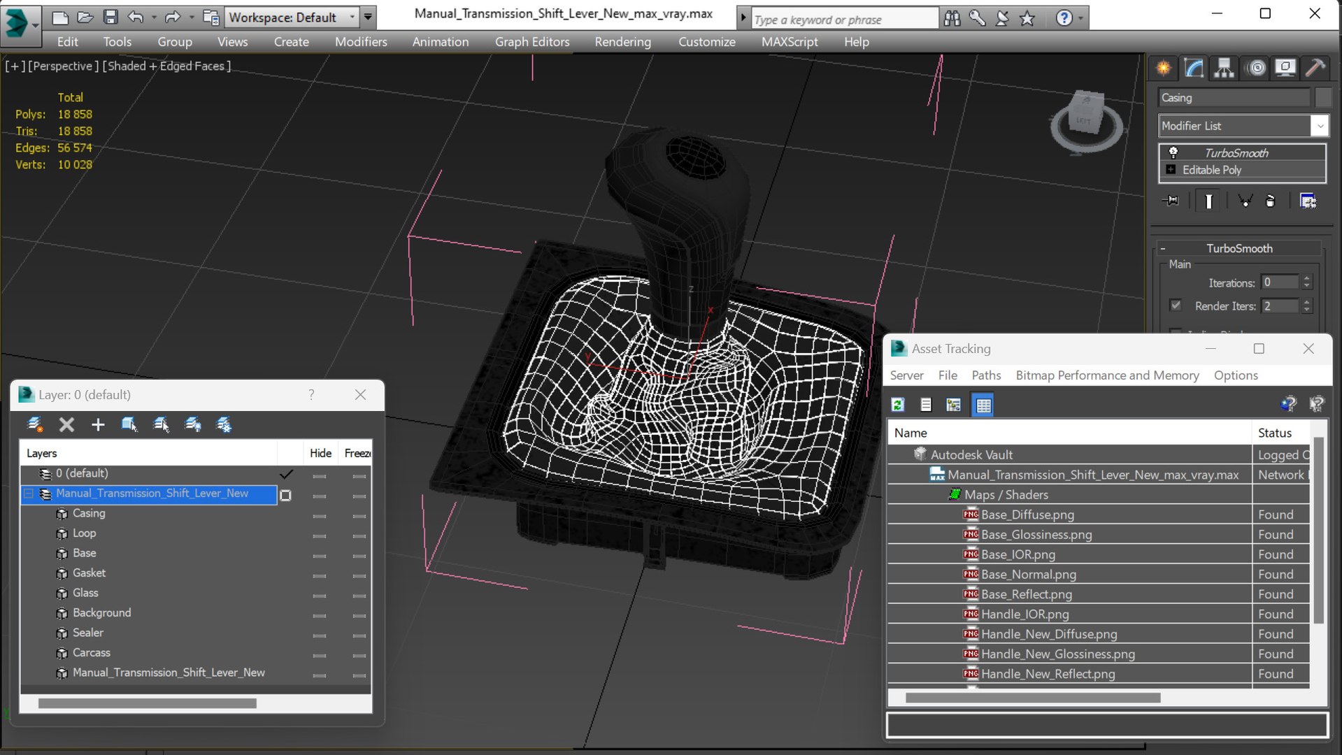 3D Manual Transmission Shift Lever New - TurboSquid 2070797