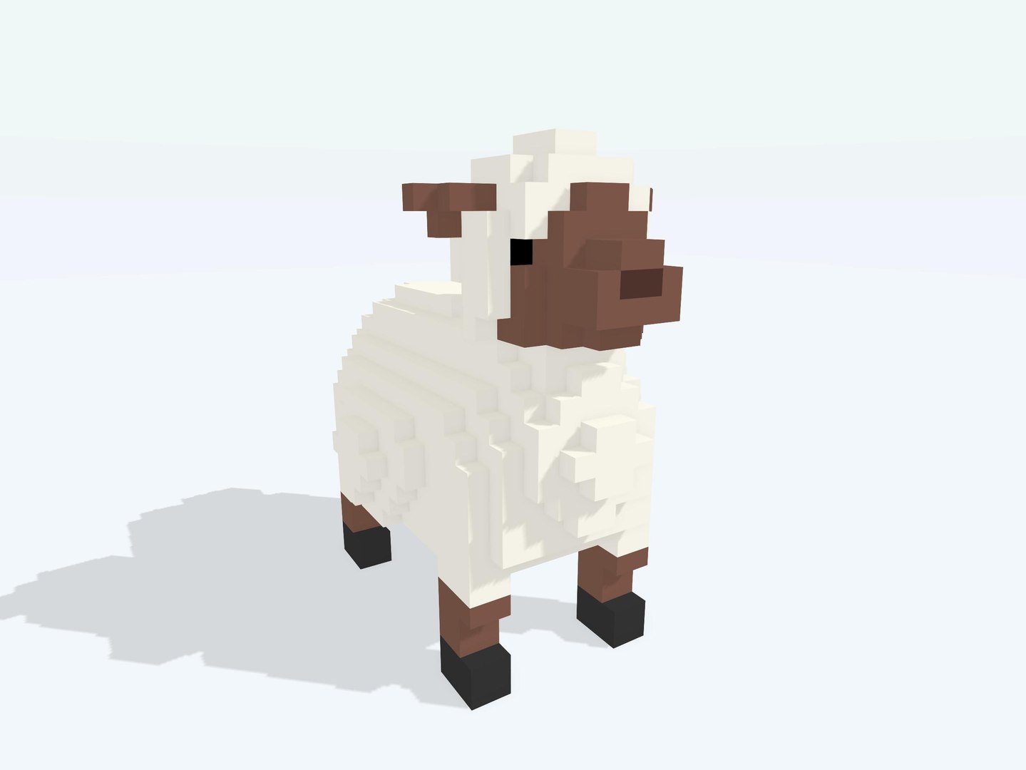 Voxel Farm Sheep 3D Model - TurboSquid 2239531