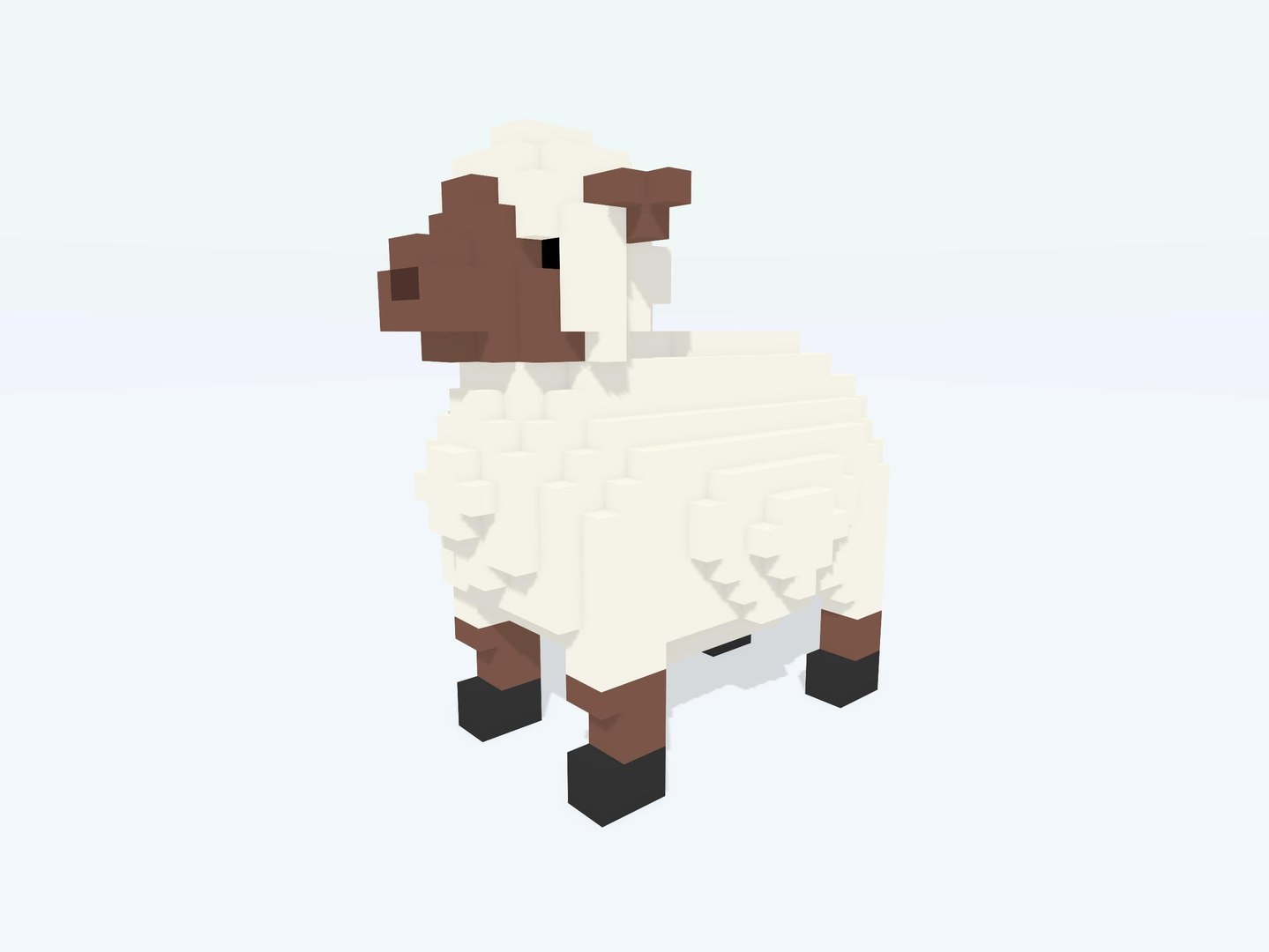Voxel Farm Sheep 3D Model - TurboSquid 2239531