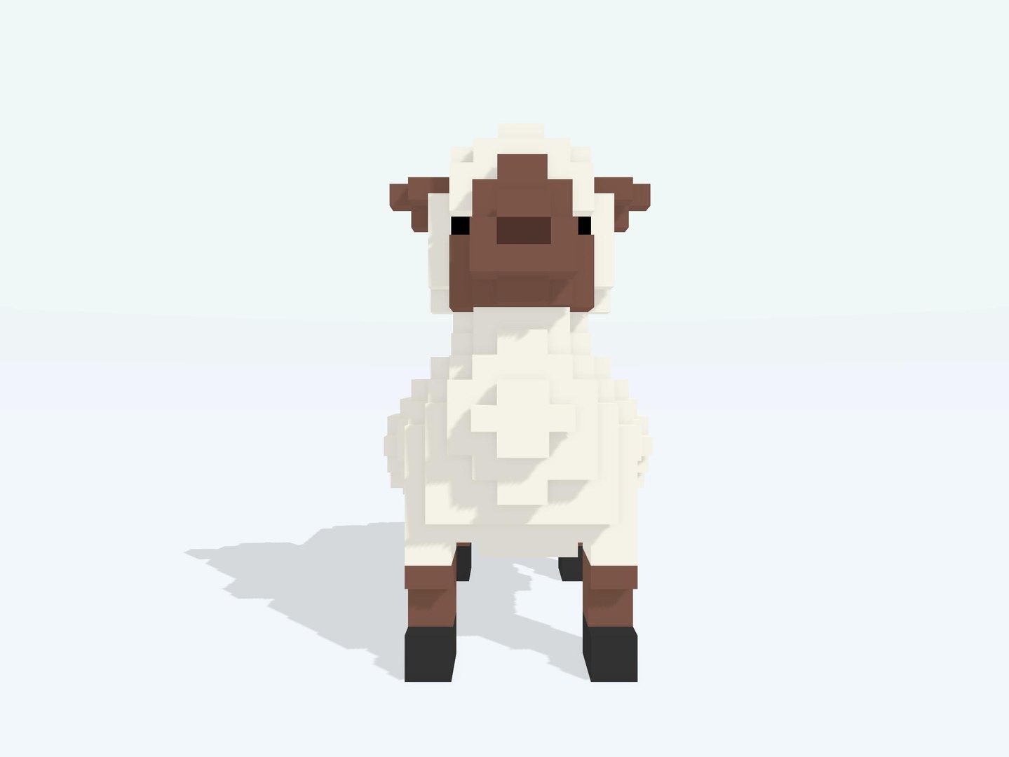 Voxel Farm Sheep 3D Model - TurboSquid 2239531