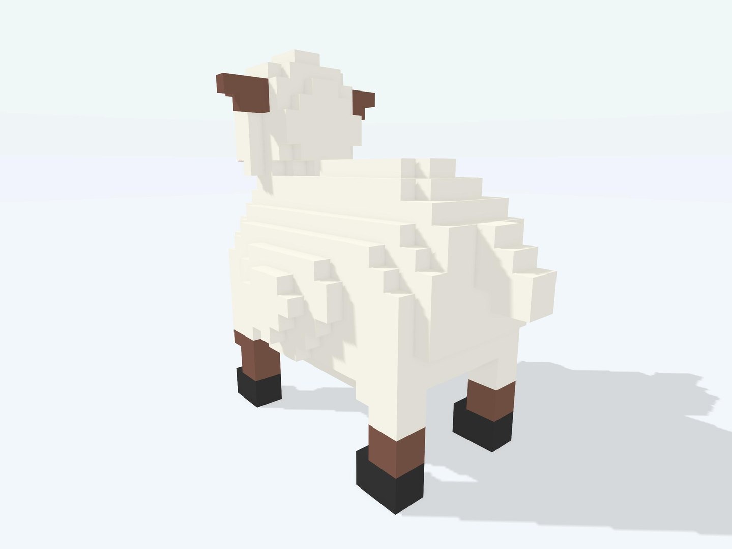 Voxel Farm Sheep 3D Model - TurboSquid 2239531