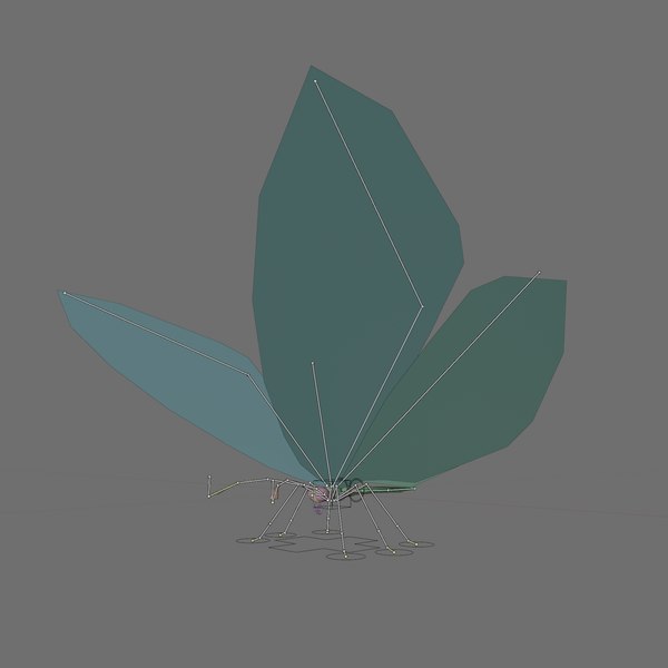 Free 3D Butterfly Rigged Lowpoly model - TurboSquid 1723155
