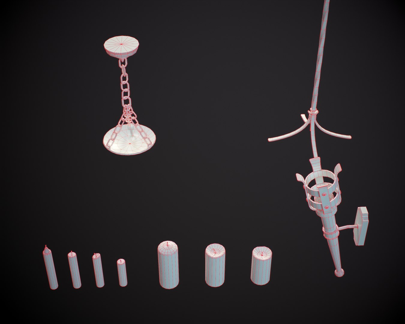 3D Medieval Light PACK - TurboSquid 1995396