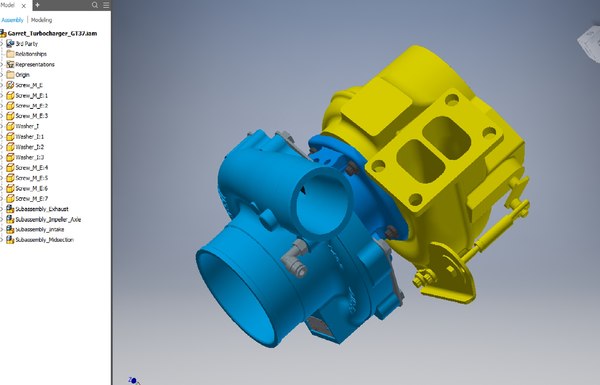 modelo 3d Car turbocharger 3D model - TurboSquid 1932679