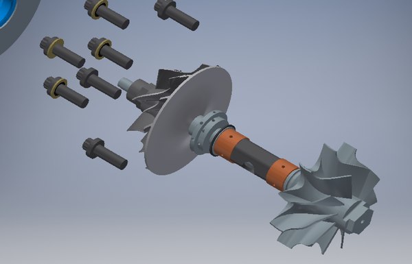 modelo 3d Car turbocharger 3D model - TurboSquid 1932679