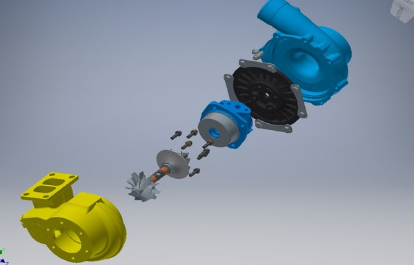 modelo 3d Car turbocharger 3D model - TurboSquid 1932679
