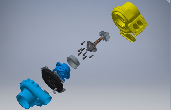 modelo 3d Car turbocharger 3D model - TurboSquid 1932679