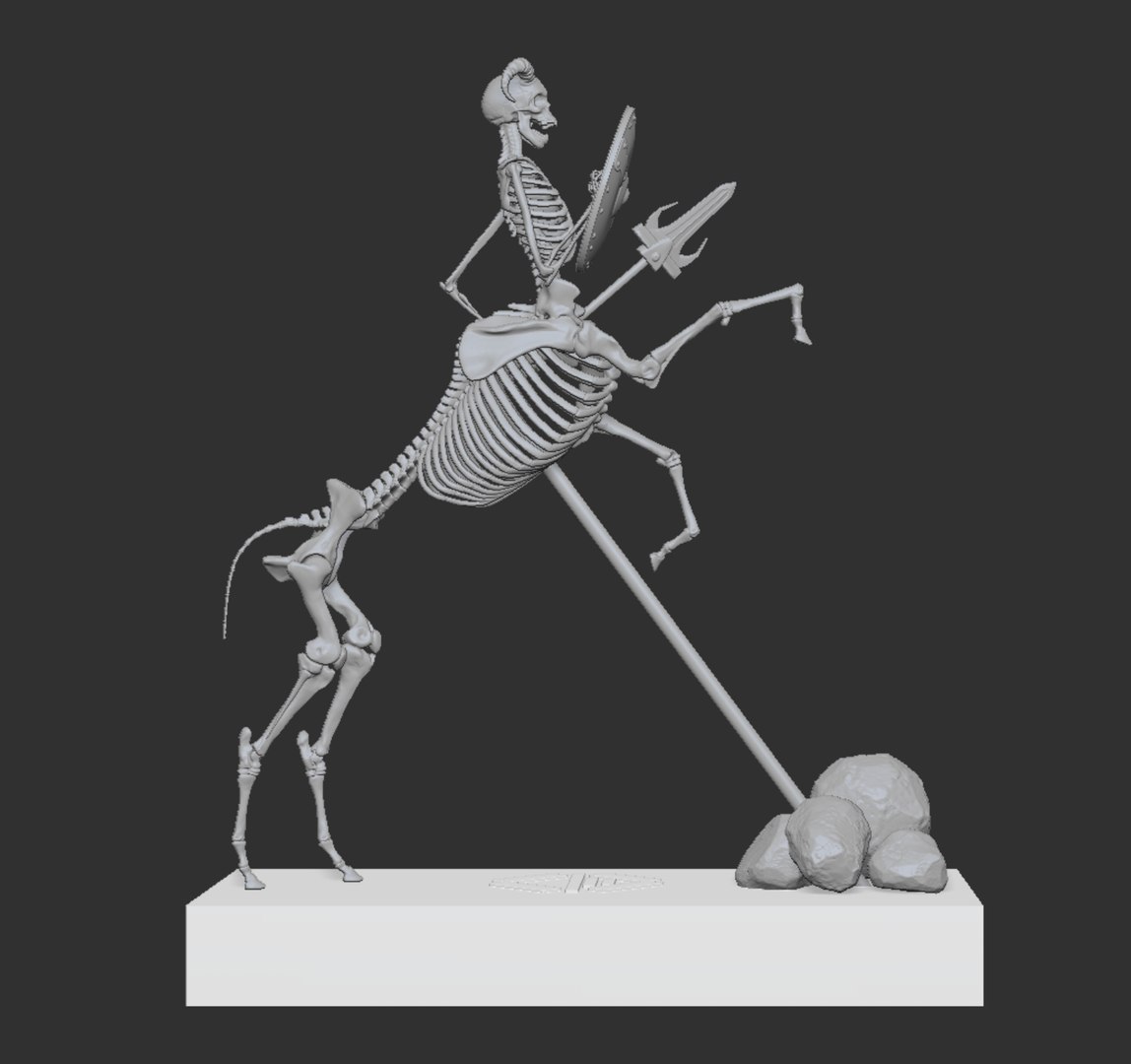 Centaur Warrior Skeleton 3D Model - TurboSquid 2292077