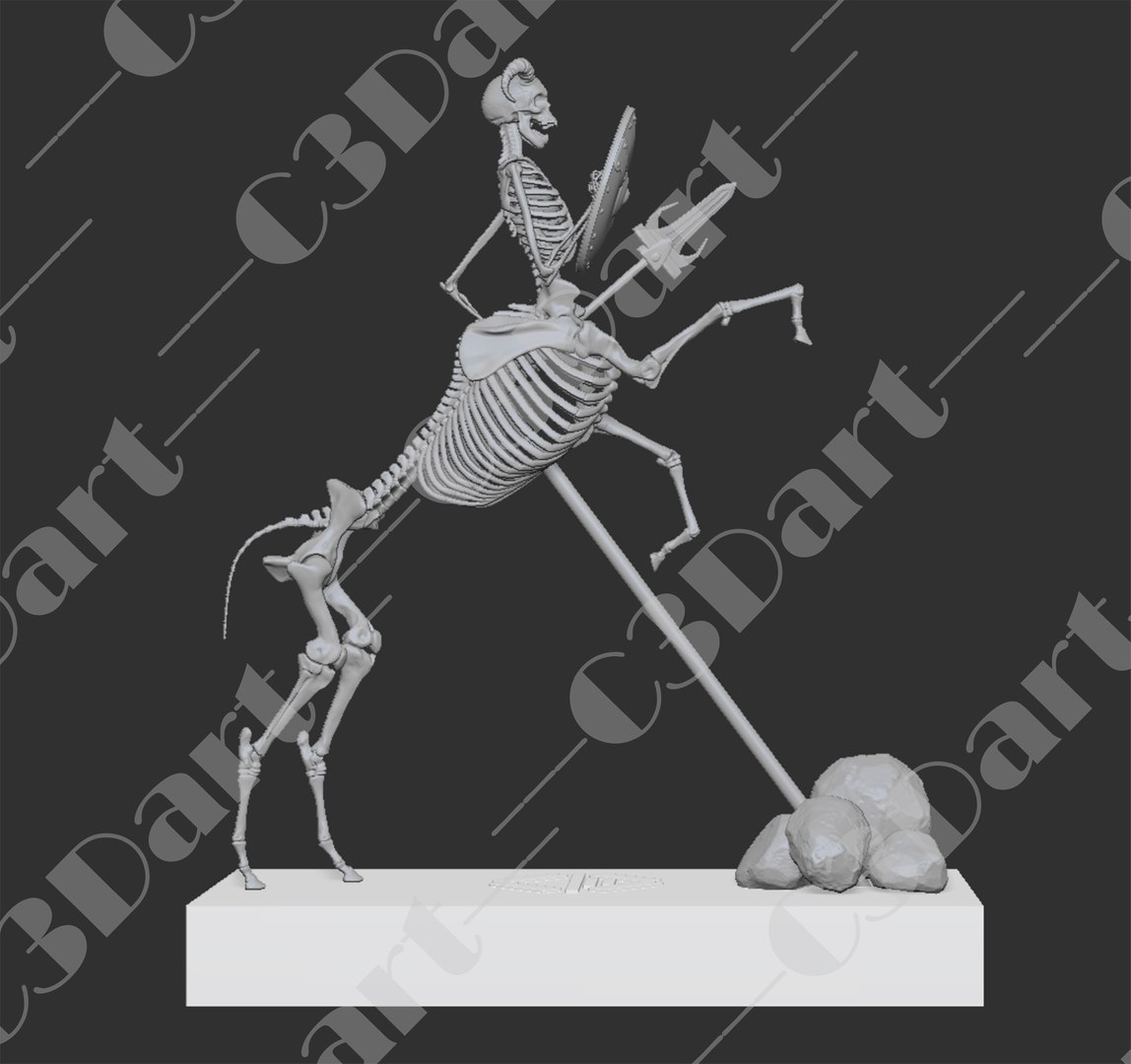 Centaur Warrior Skeleton 3D Model - TurboSquid 2292077