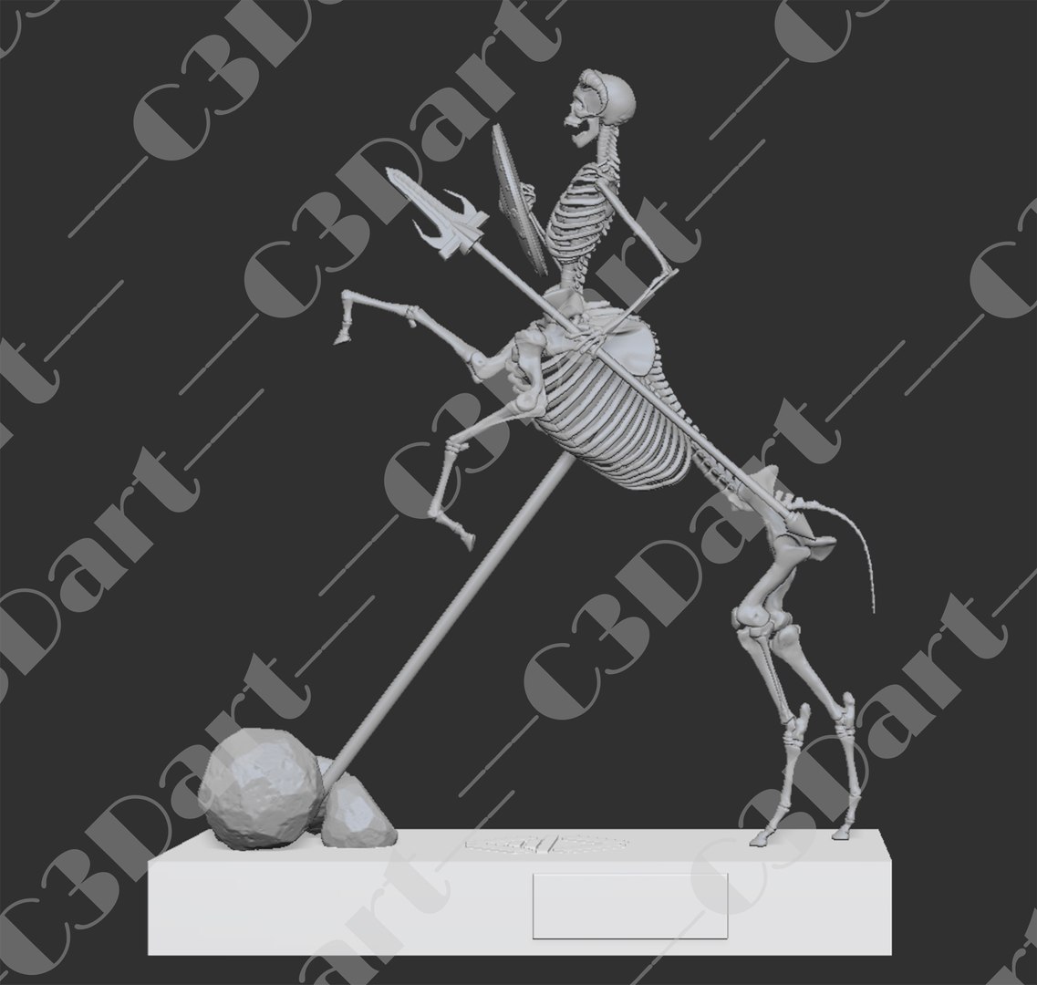 Centaur Warrior Skeleton 3D Model - TurboSquid 2292077