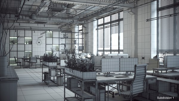 3D Office model - TurboSquid 1925455