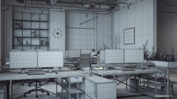3D Office model - TurboSquid 1925455
