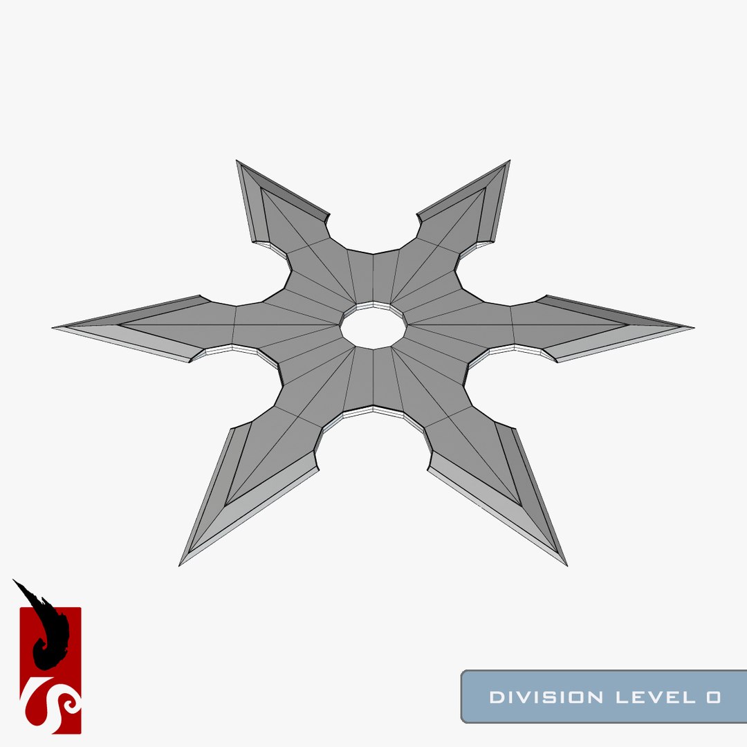 3d Ninja Star Model