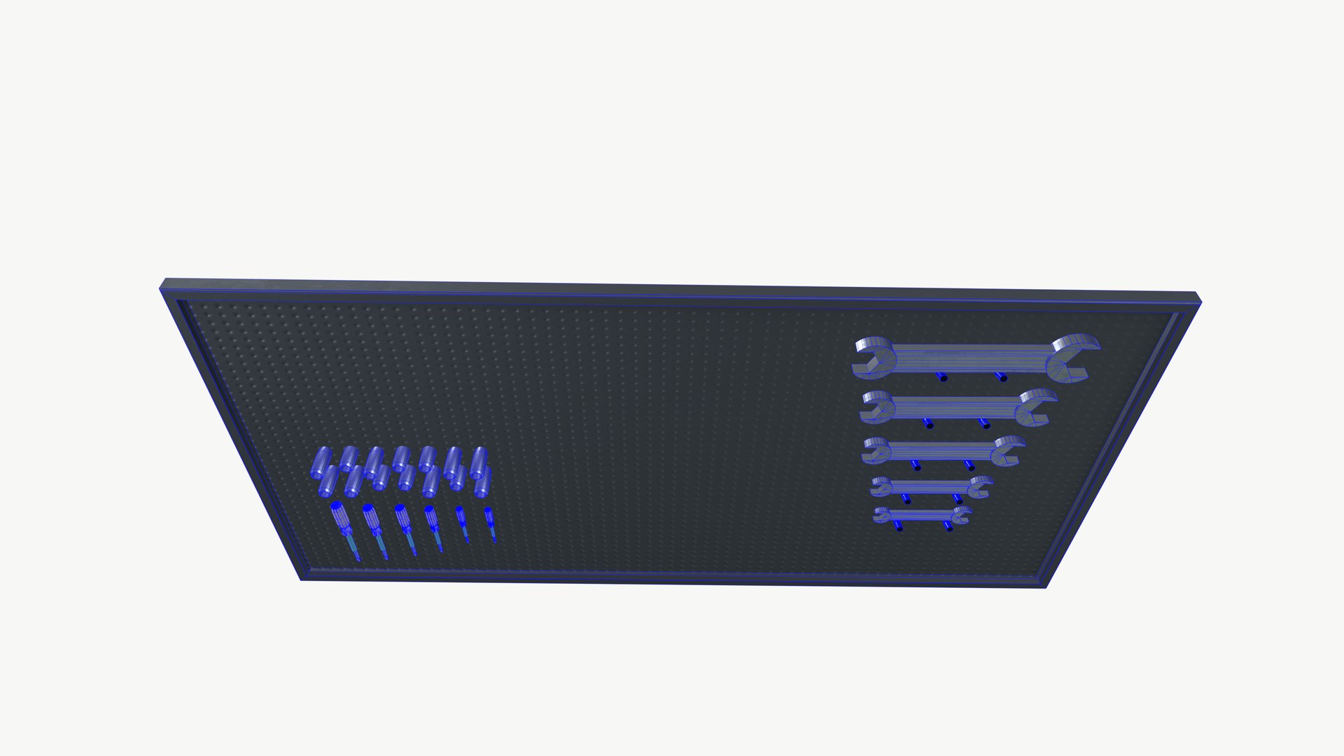 Peg Board 3D Model - TurboSquid 2409502