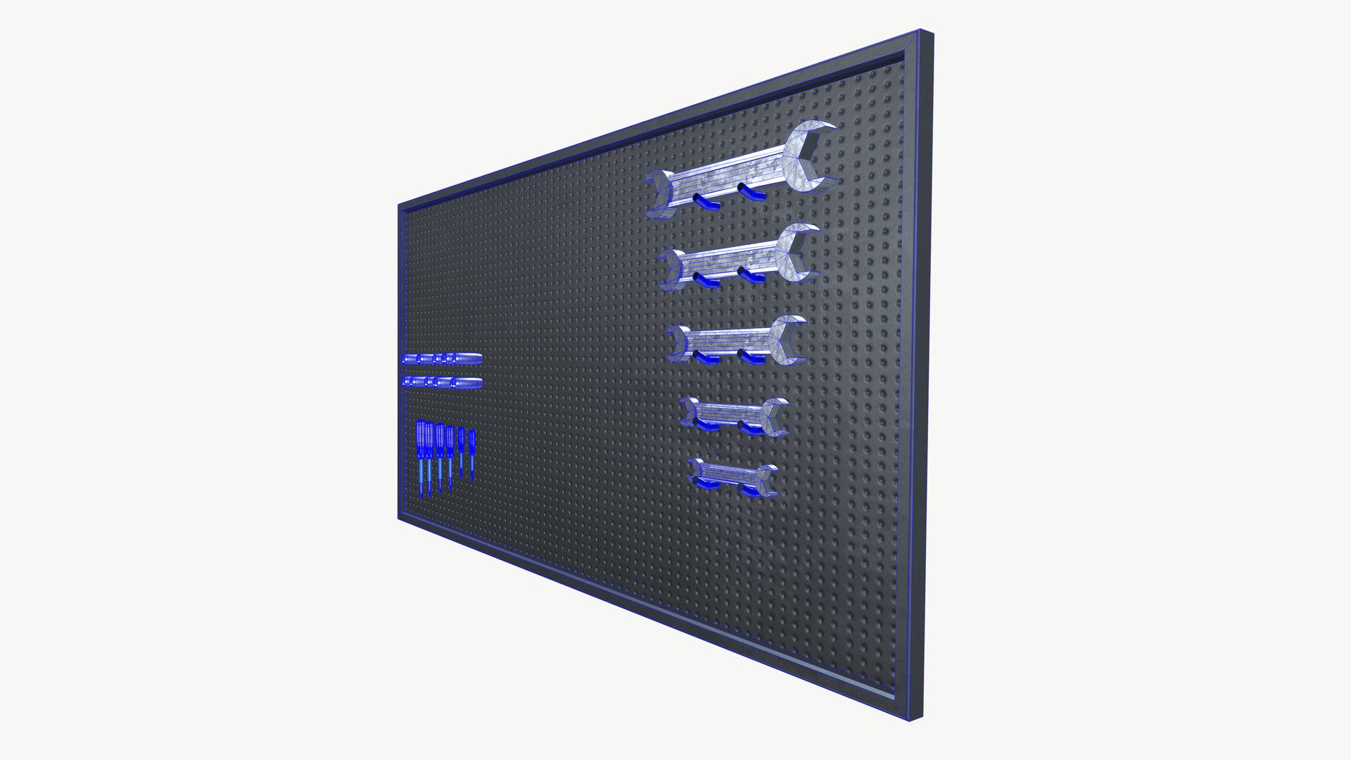 Peg Board 3D Model - TurboSquid 2409502