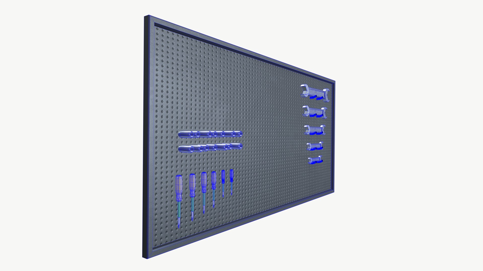 Peg Board 3D Model - TurboSquid 2409502