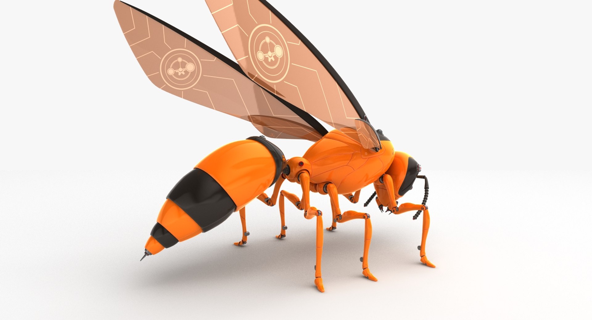 3d Model Of Autonomous Robot Wasp