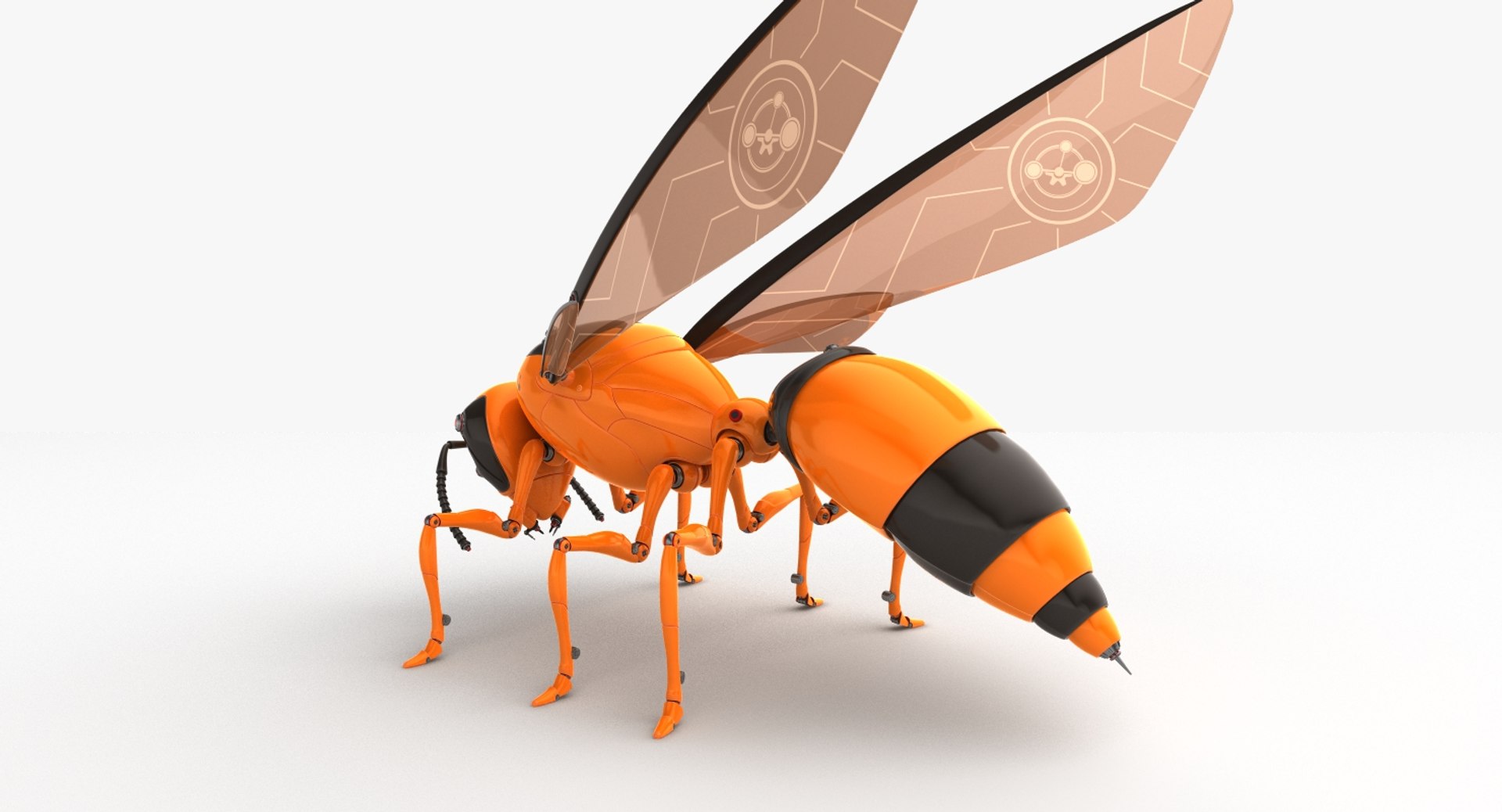 3d Model Of Autonomous Robot Wasp