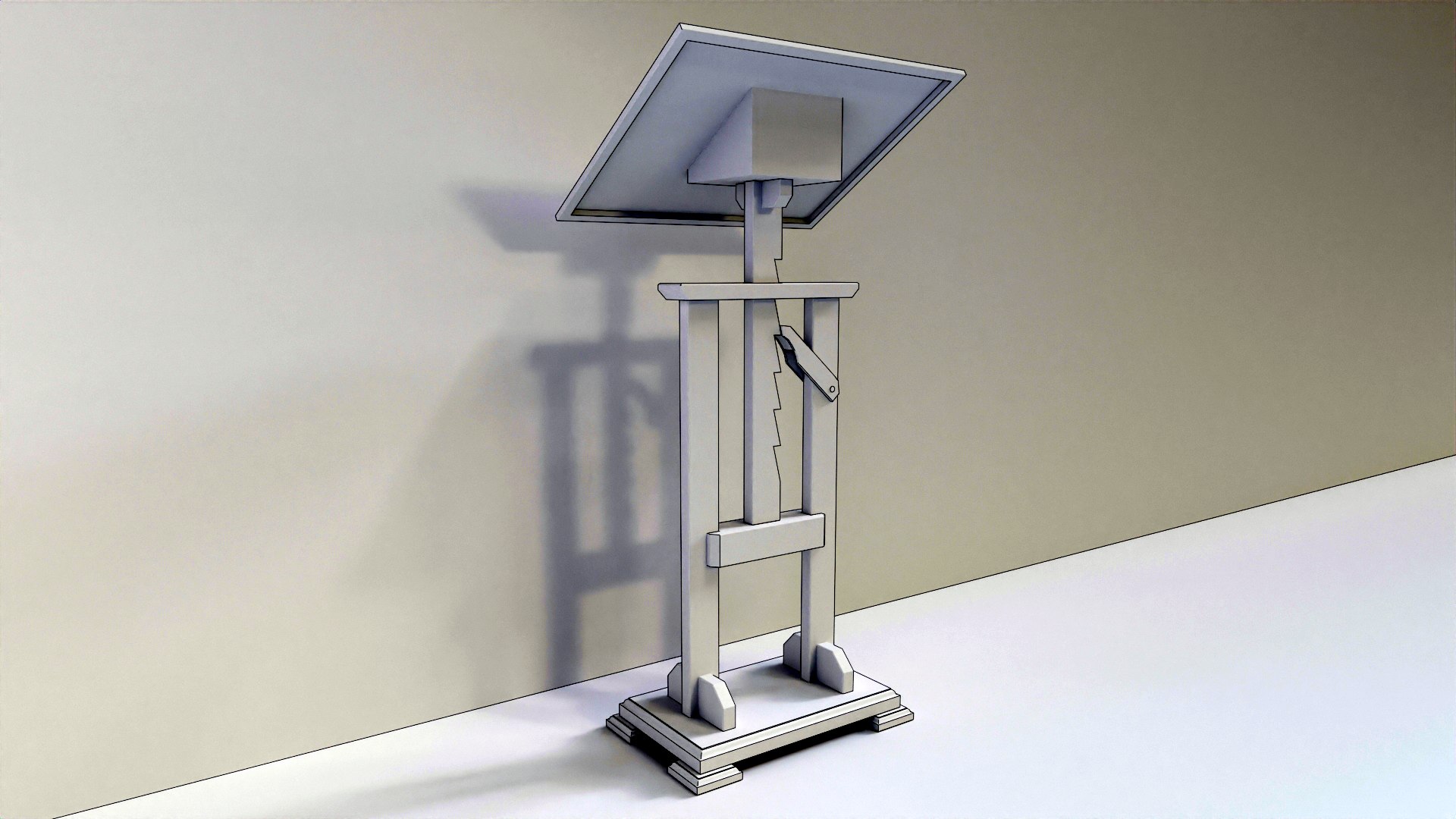 3D Model Height-adjustable Lectern Animation - TurboSquid 2442719