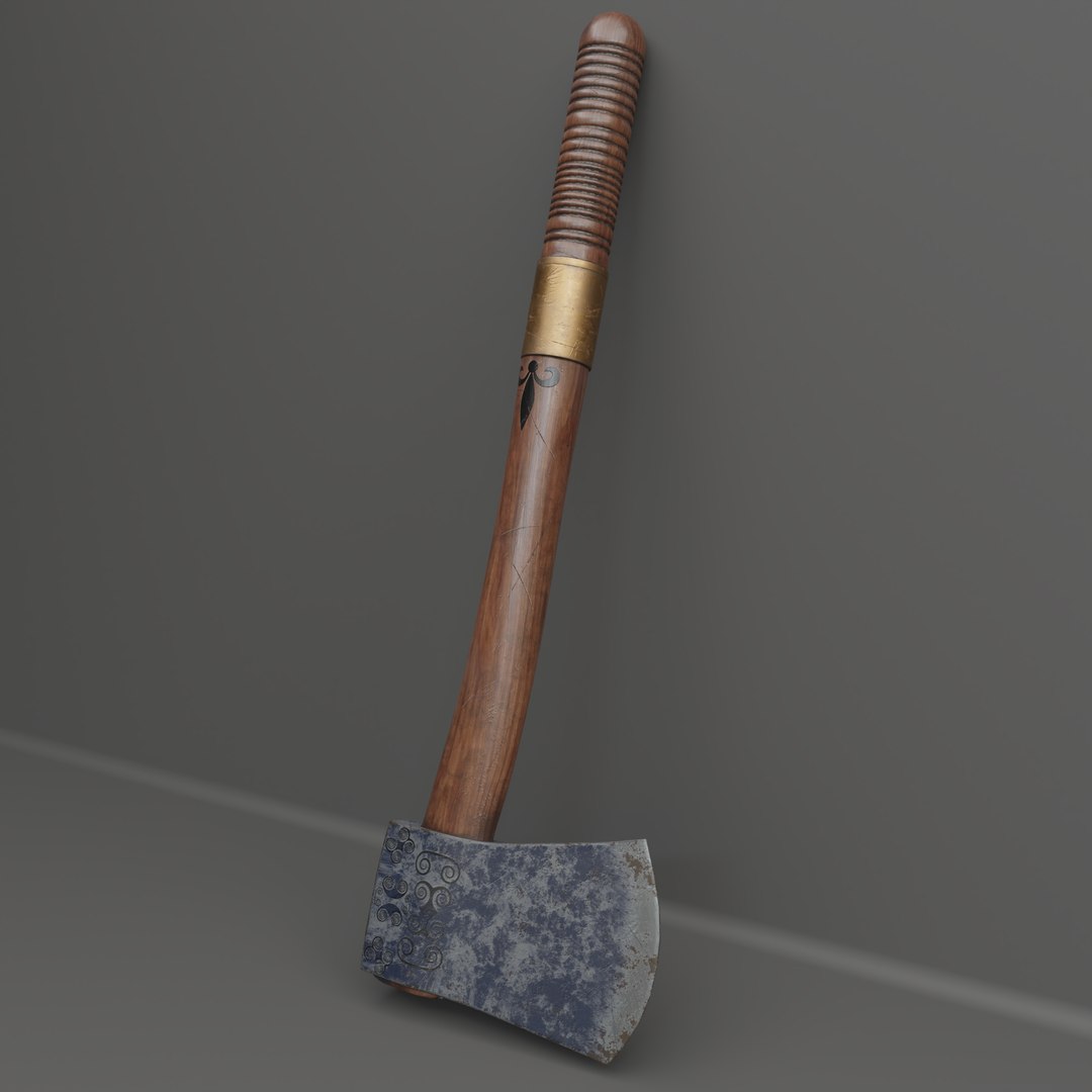 Axe Game Ready Model With Pouch and Hidden Knife 3D model - TurboSquid ...