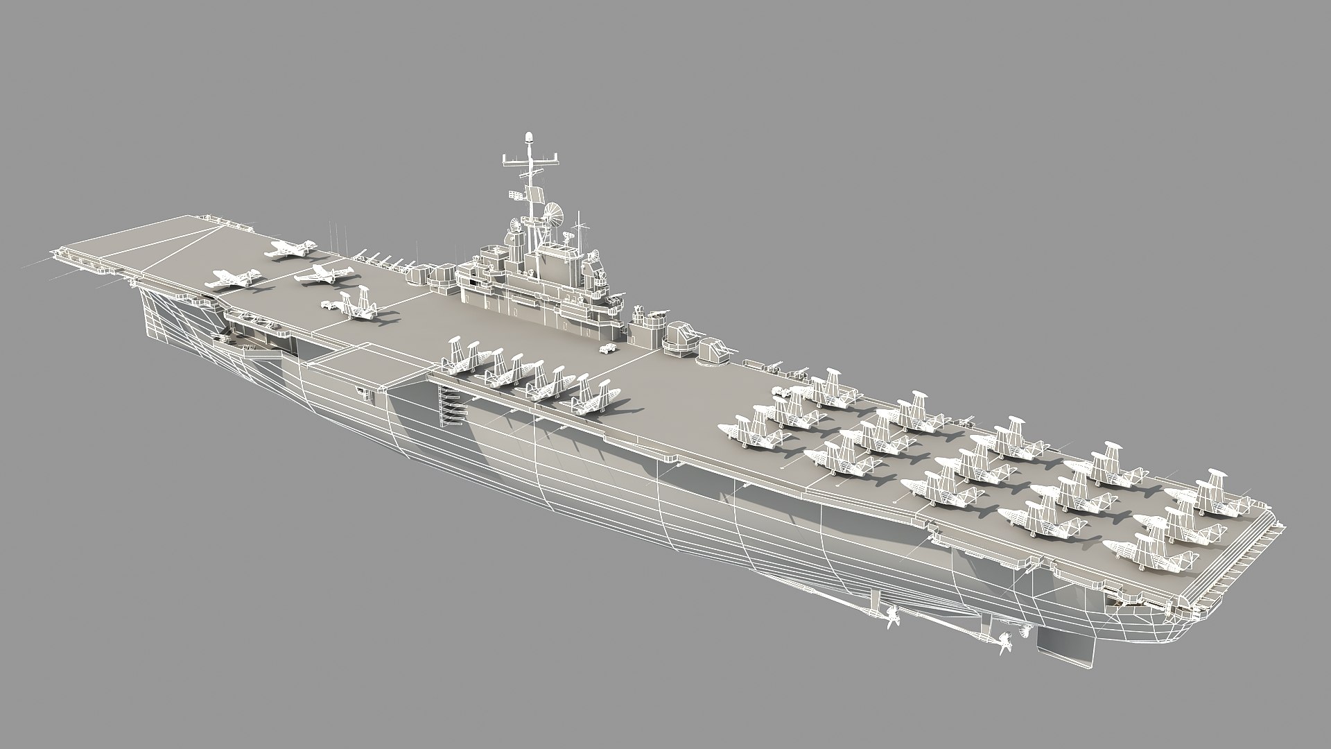 Uss Leyte Cv-32 Cvs 3D Model - TurboSquid 1541218