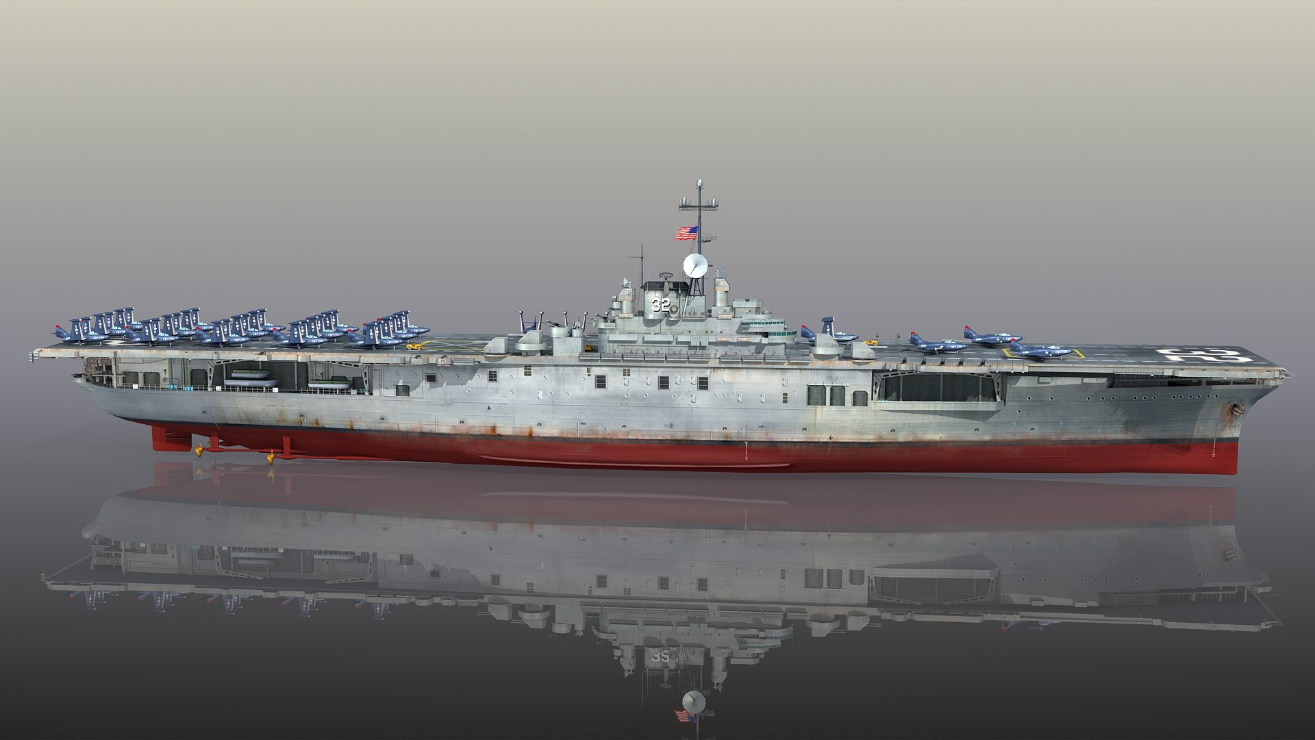 Uss Leyte Cv-32 Cvs 3D Model - TurboSquid 1541218