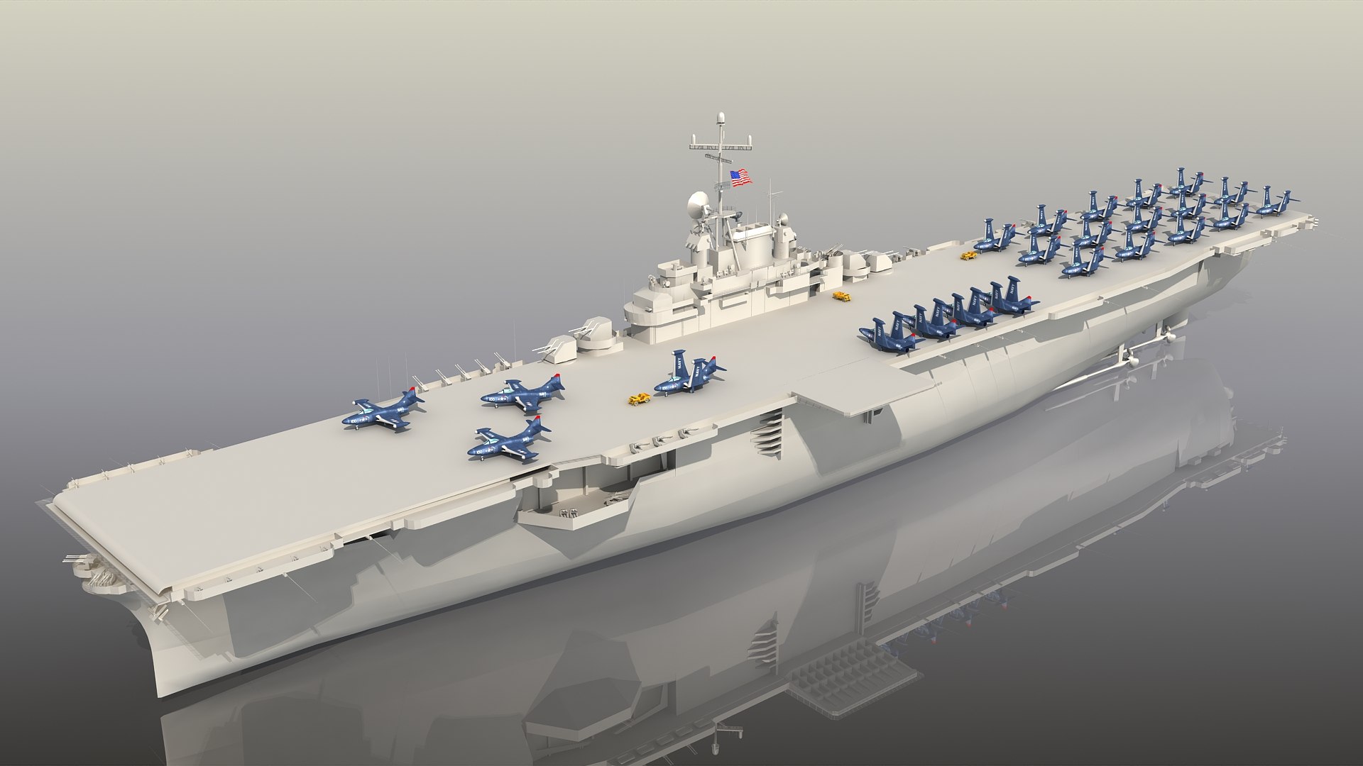 Uss Leyte Cv-32 Cvs 3D Model - TurboSquid 1541218
