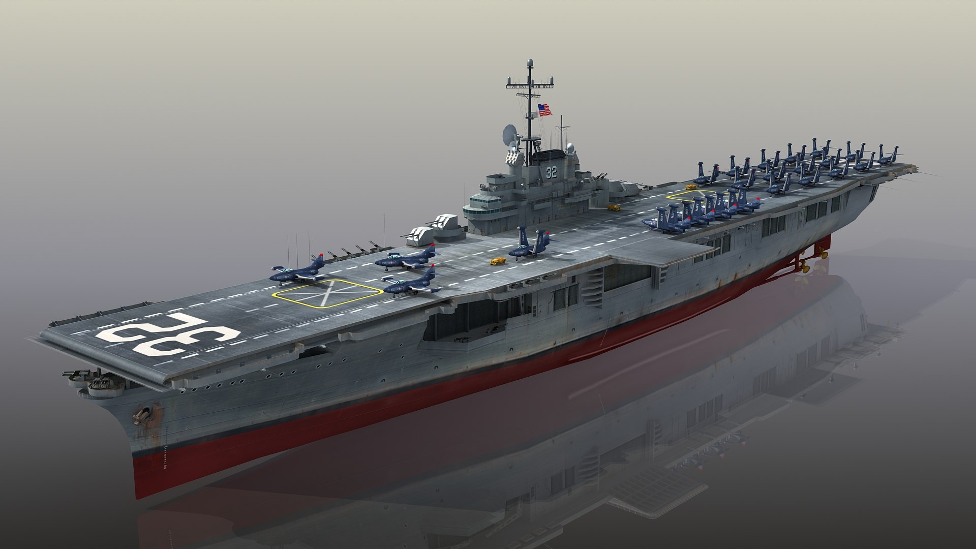 Uss Leyte Cv-32 Cvs 3D Model - TurboSquid 1541218