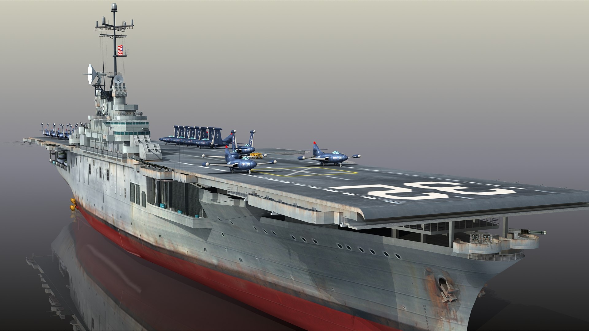 Uss Leyte Cv-32 Cvs 3D Model - TurboSquid 1541218