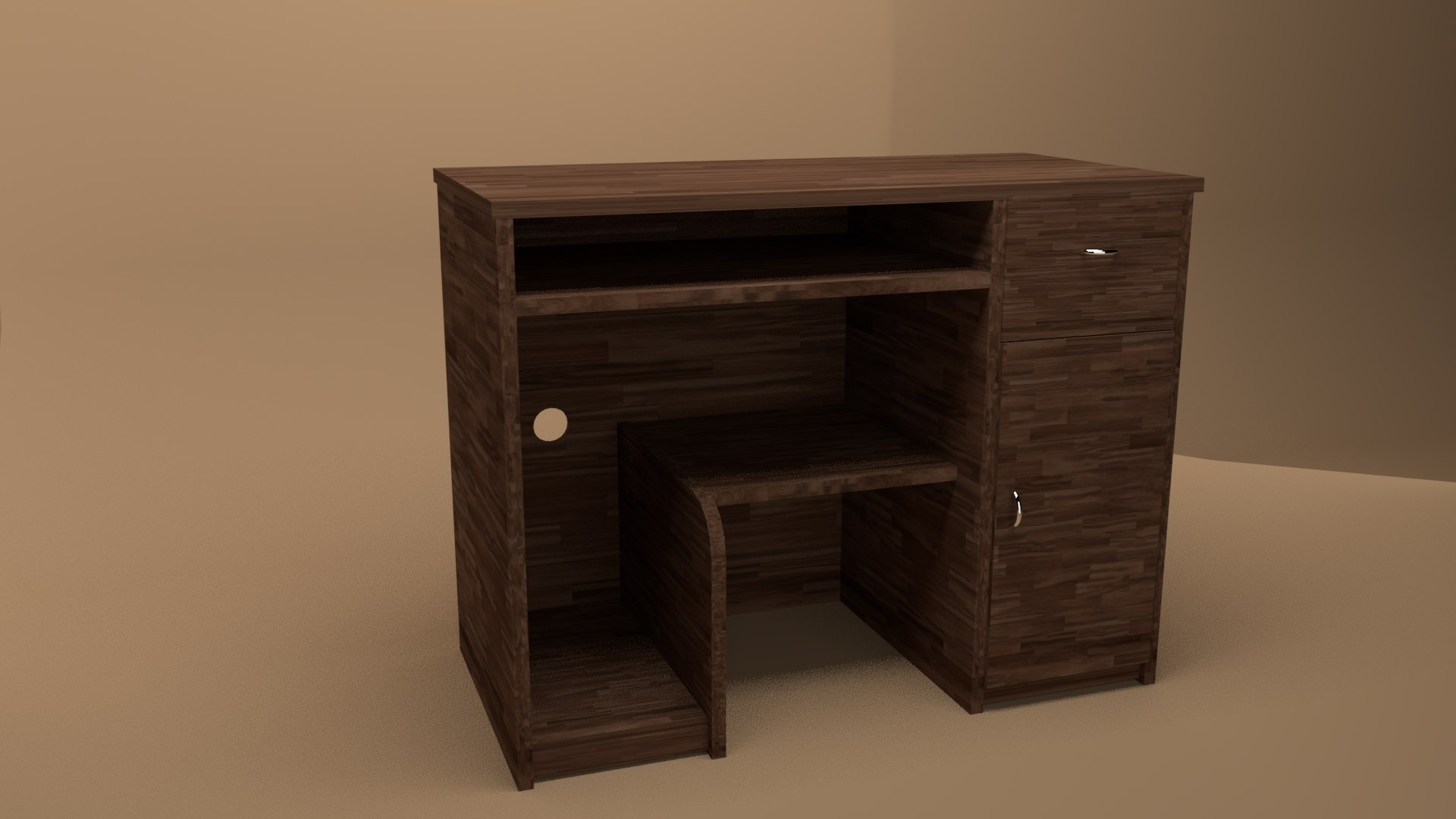 3D COMPUTER TABLE - TurboSquid 1882421