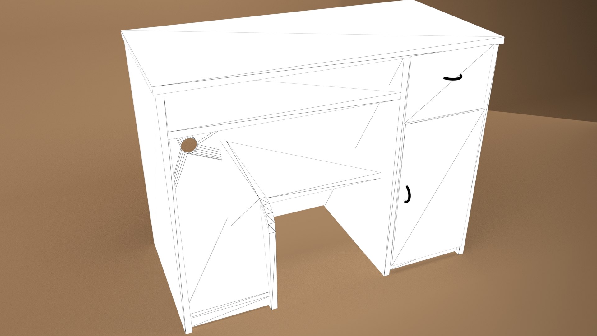 3D COMPUTER TABLE - TurboSquid 1882421