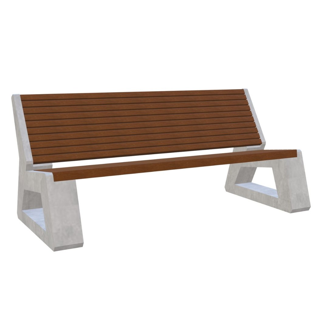 3D Low Poly Concrete Bench 3D Model Model - TurboSquid 2300127