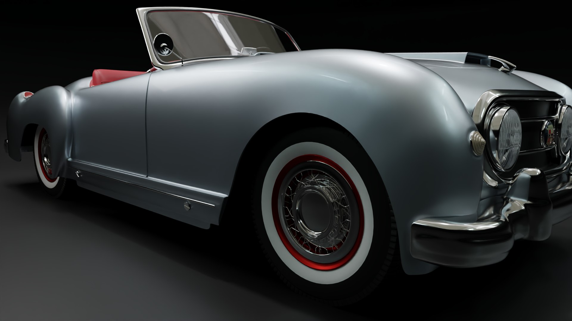 Vintage Nash Healey 3D Model - TurboSquid 2184777
